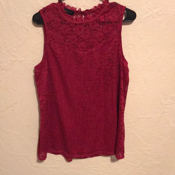 AB Studio | Tops | Lace Tank Top | Poshmark